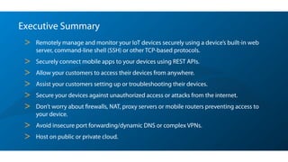Browser-based Secure Remote Access for the Internet of Things | PPT