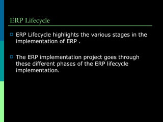 My Erp Implementation Lifecycle | PPT