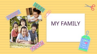 My family and possessive adjectives slides | PPTX