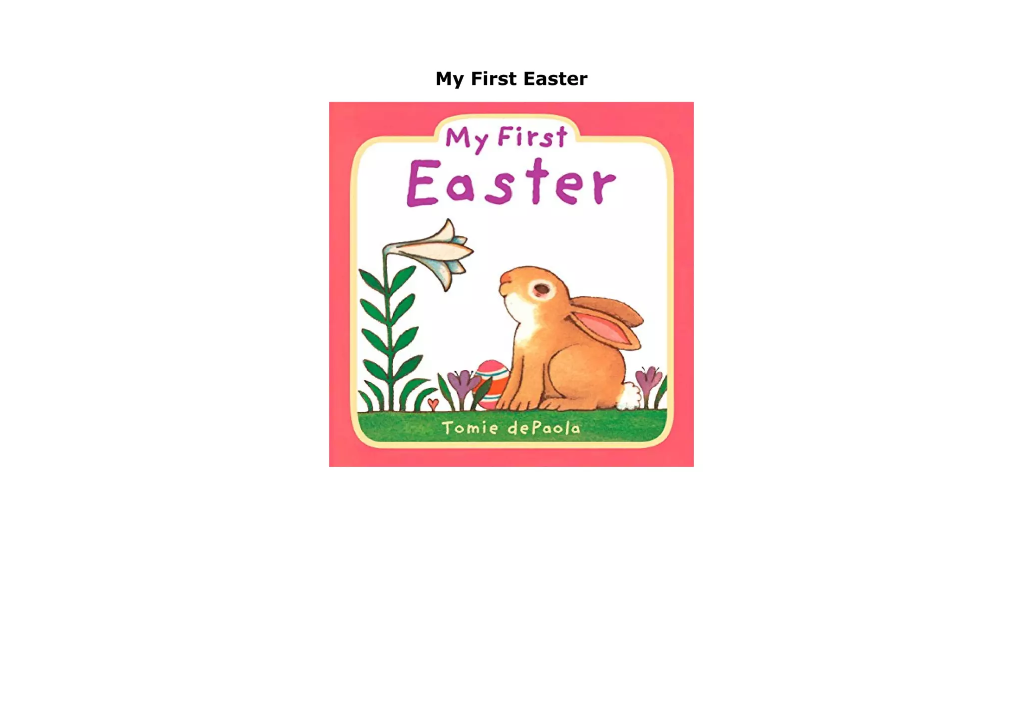 My First Easter | PDF