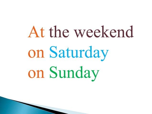 My free time at the weekend | PPTX