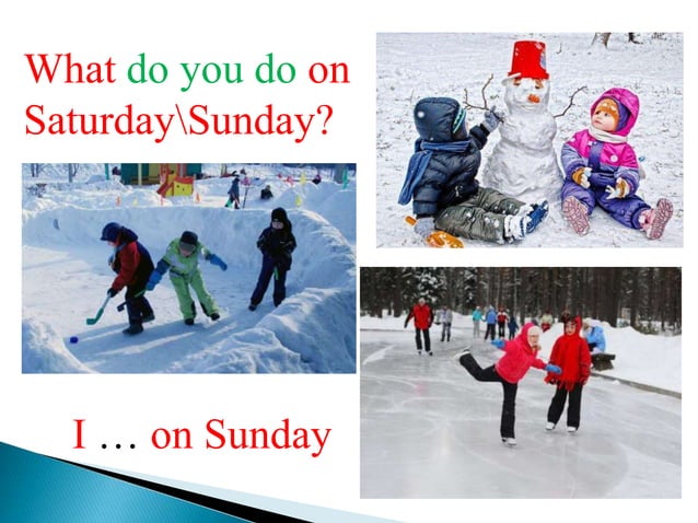 My free time at the weekend | PPTX