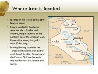 My Hummanites Presintation Iraq | PPT
