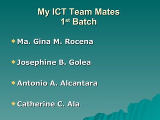 My ICT Training Experience | PPT