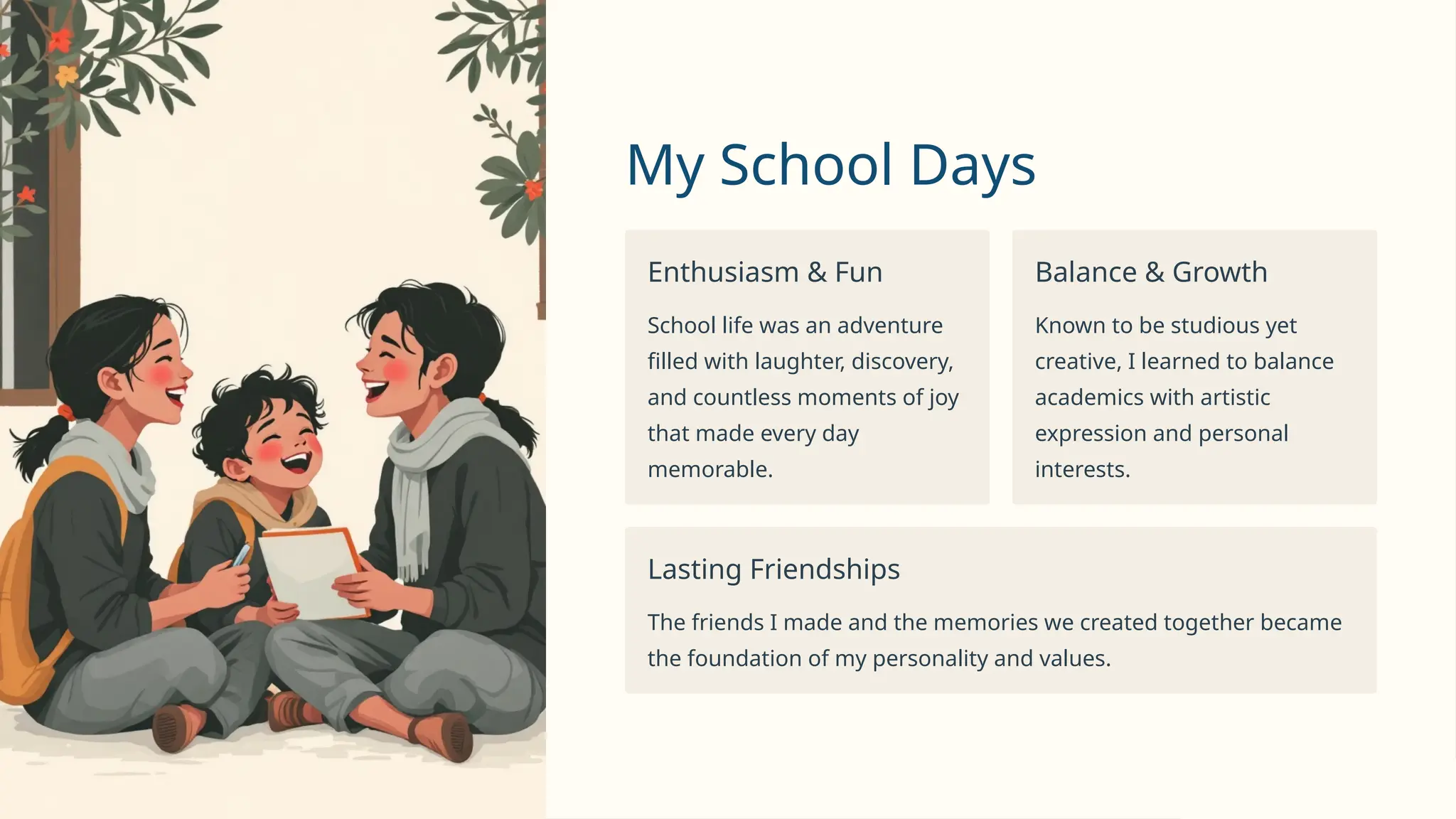 My Journey From Childhood to Today Presentation | PPTX