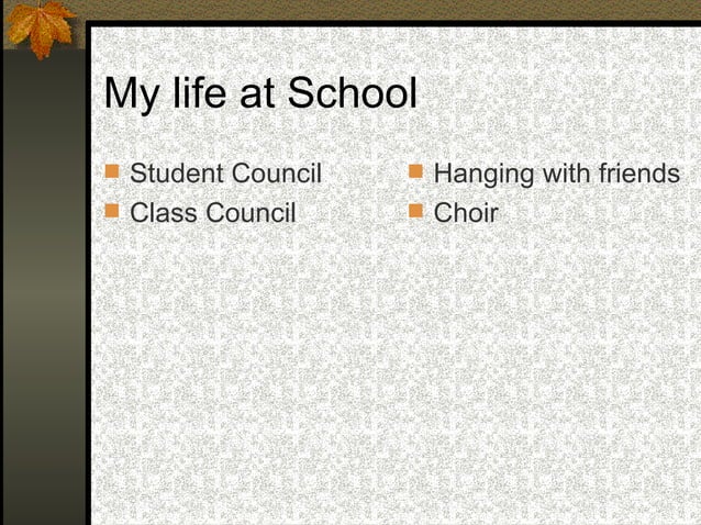 My Life | PPT