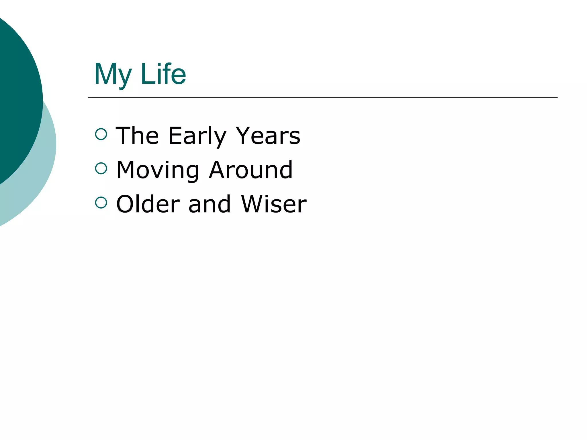 my life | PPT