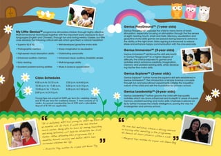 My little-genius-brochure | PDF