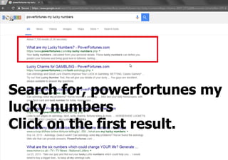 How to Find Your Lucky Numbers | PPT