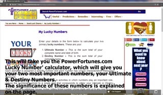 How to Find Your Lucky Numbers | PPT