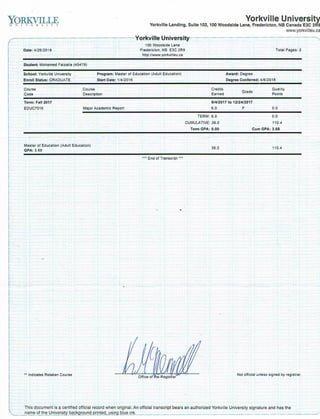 My master-of-education-official-transcript | PDF