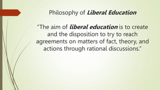 Ideal Self of the Liberally Educated Individual | PPT