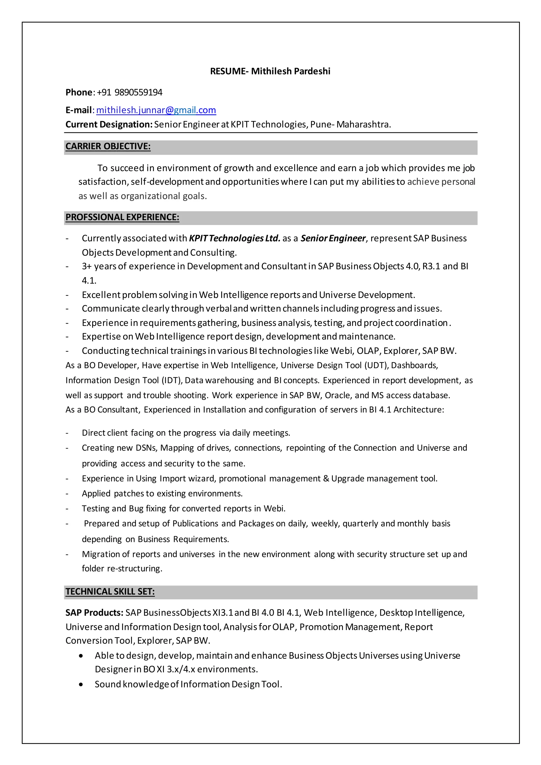 My resume | DOCX