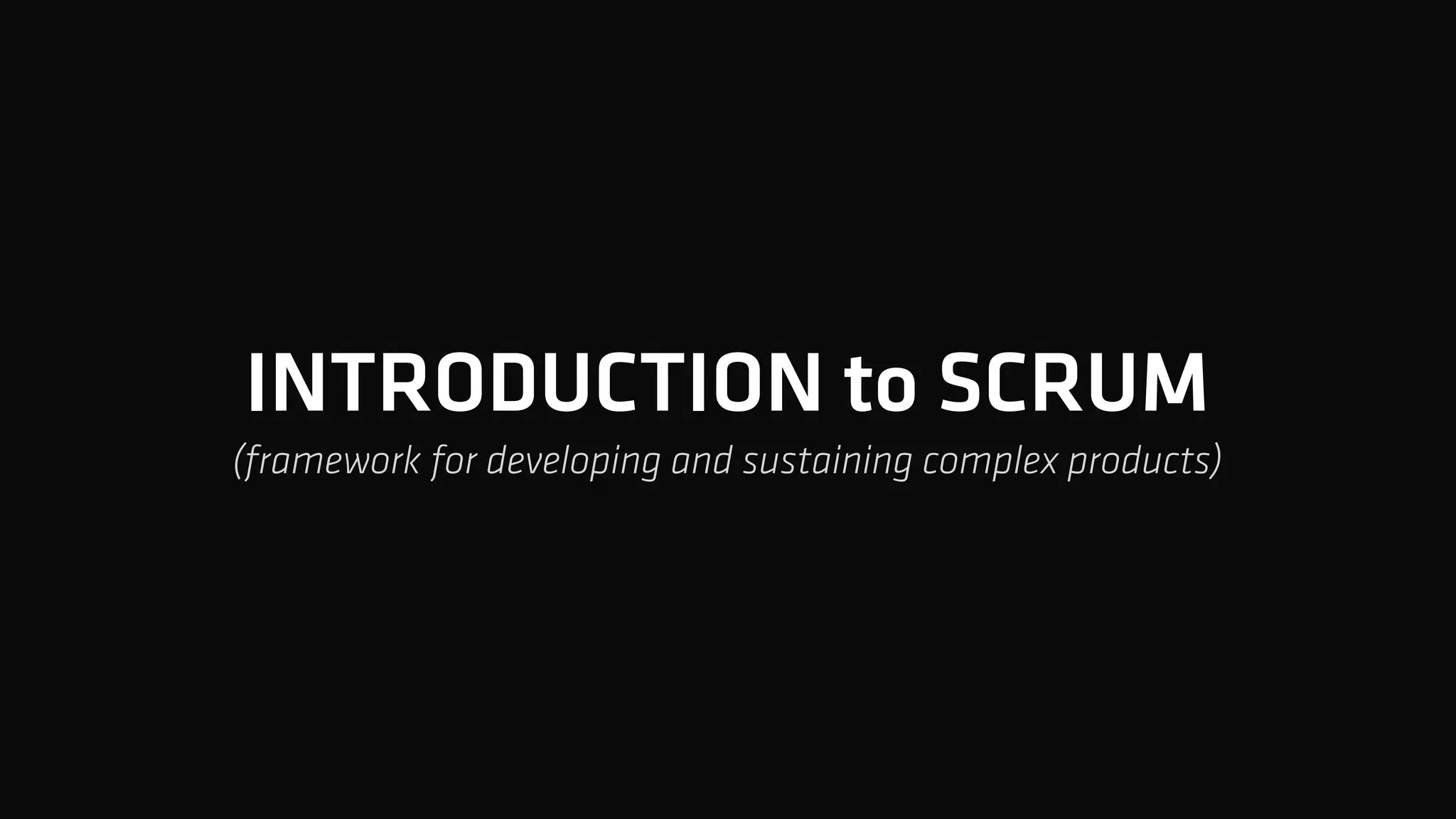 Introduction to Scrum | PDF | Technology & Computing