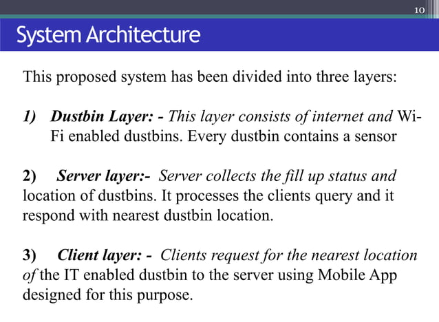 Smart Dustbin for Smart City | PPTX | Indoor Environmental Quality ...