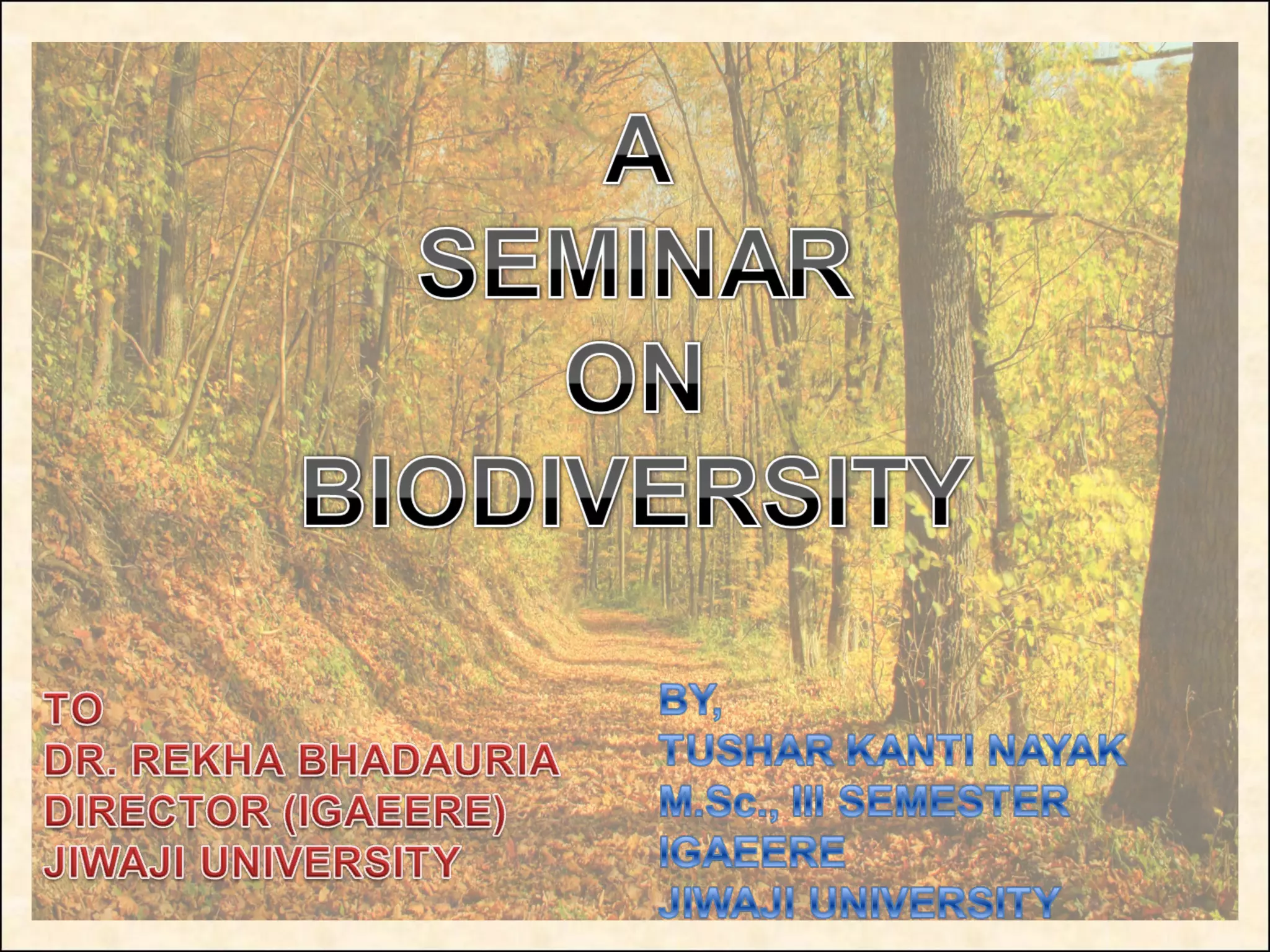 PPT OF BIODIVERSITY | PPT