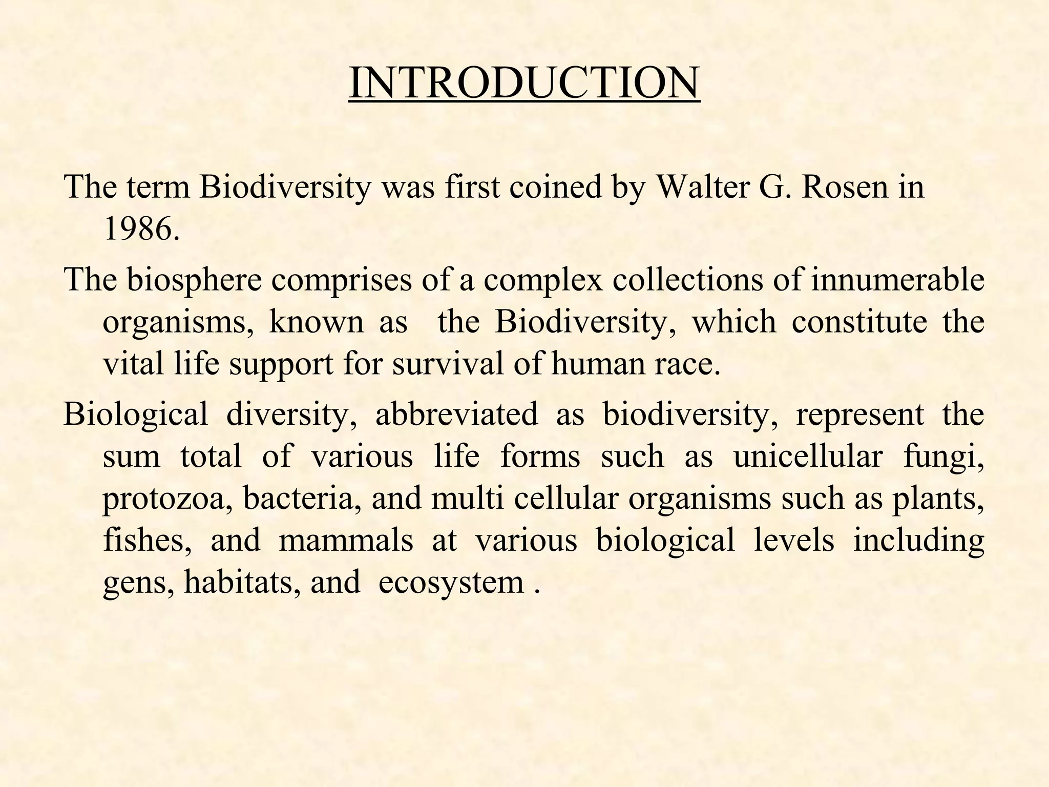 PPT OF BIODIVERSITY | PPT
