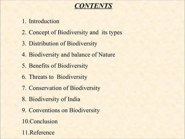 PPT OF BIODIVERSITY | PPT | Geography | Science