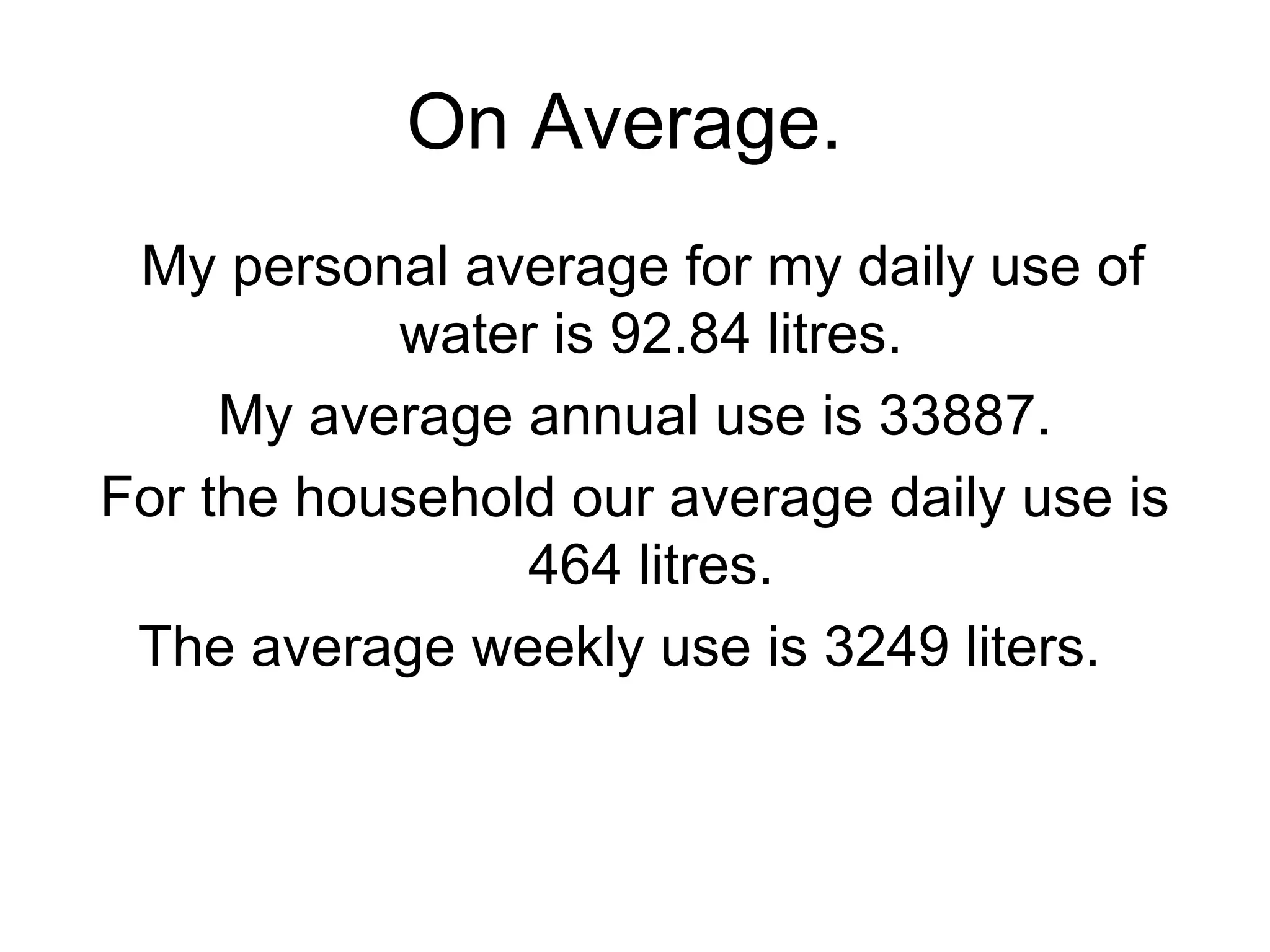 My water saving promise | PPT