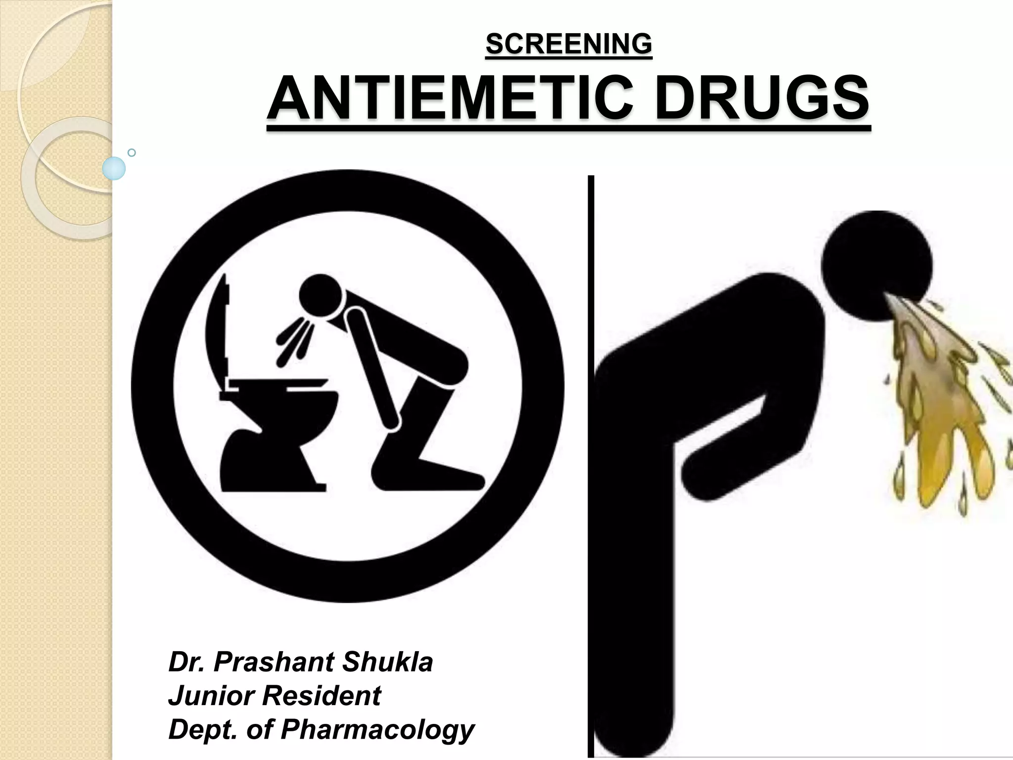 Screening of anti-emetic drugs | PPTX