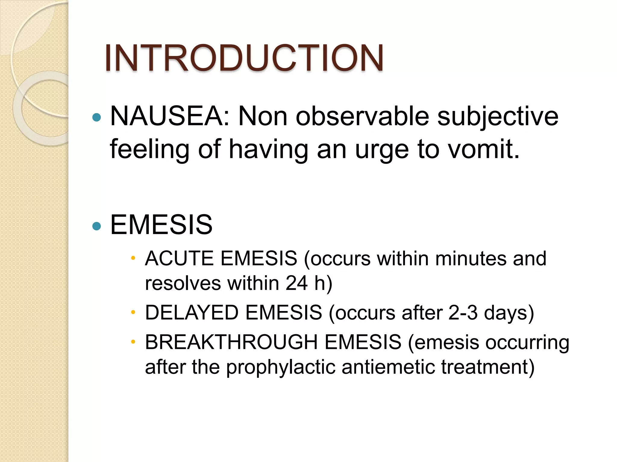 Screening of anti-emetic drugs | PPTX