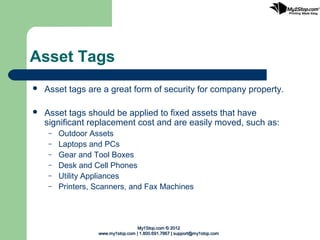 Asset Tags | PPT