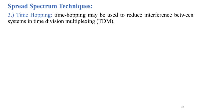 Frequency Hopping Spread Spectrum (FHSS) System | PPTX | Digital Audio ...