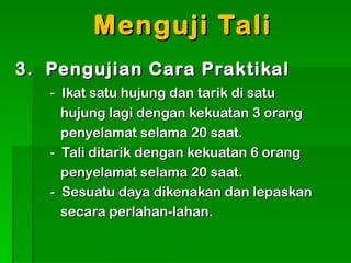 My 2 pengenalan tali - ikatan & simpulan - t2 | PPT