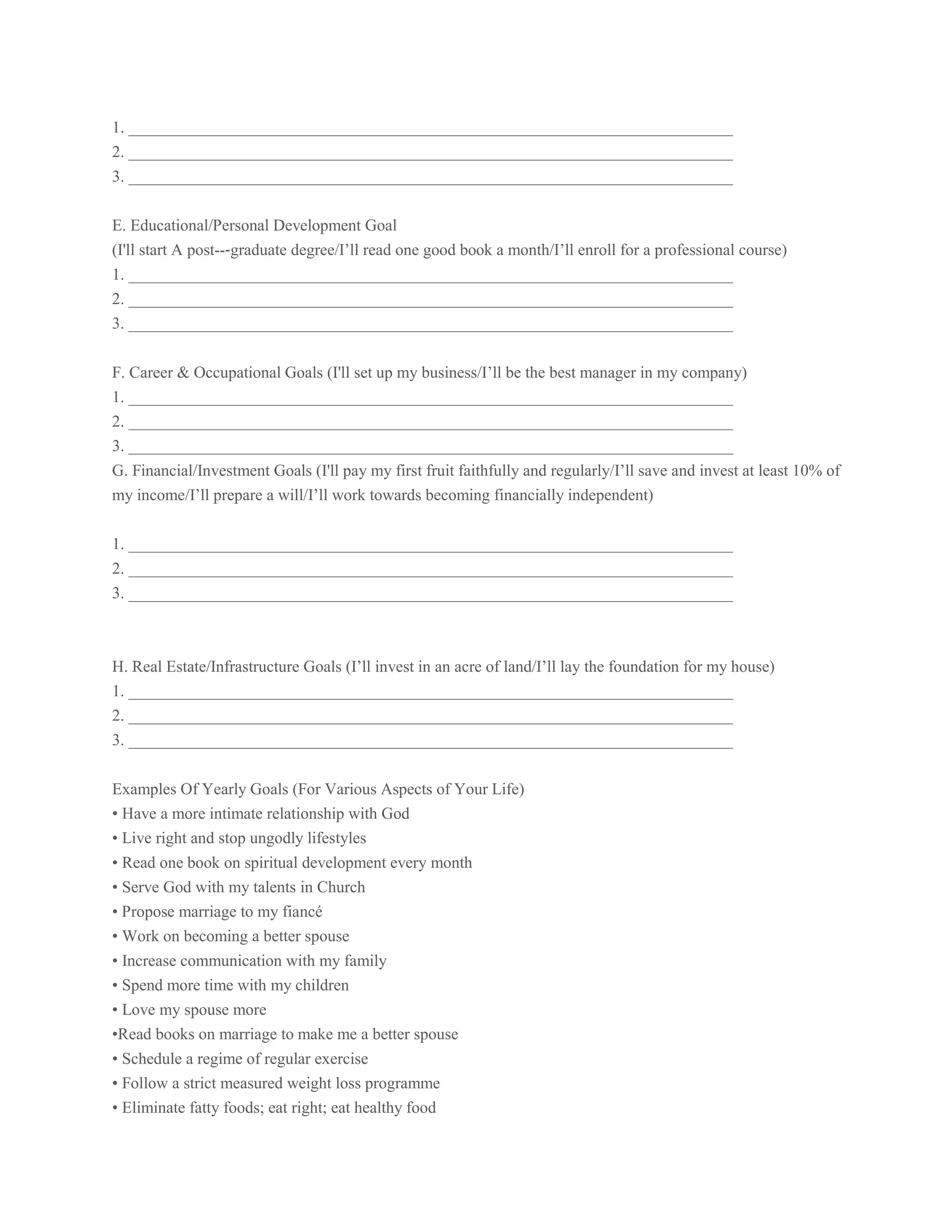 My 20 year personal development plan | PDF