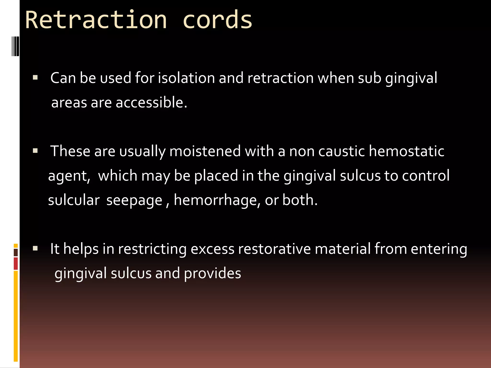 Management of class V caries | PPTX