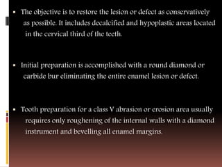 Management of class V caries | PPTX