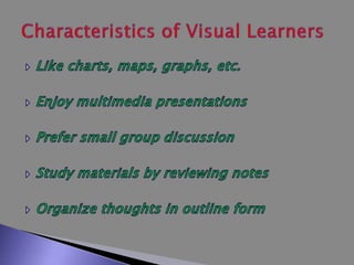 Types of learners in a classroom | PPTX