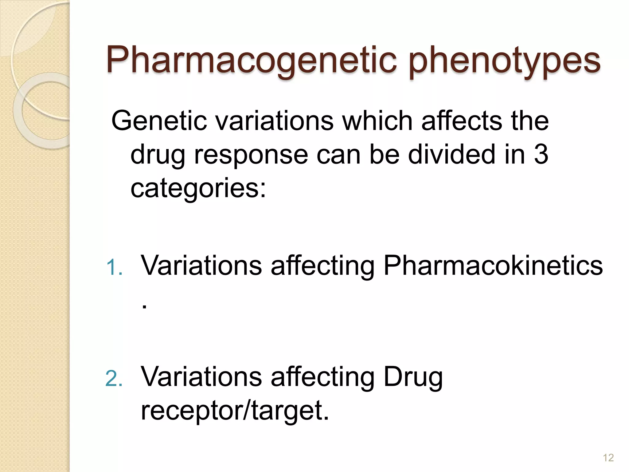 Pharmacogenetics and Pharmacogenomics | PPTX