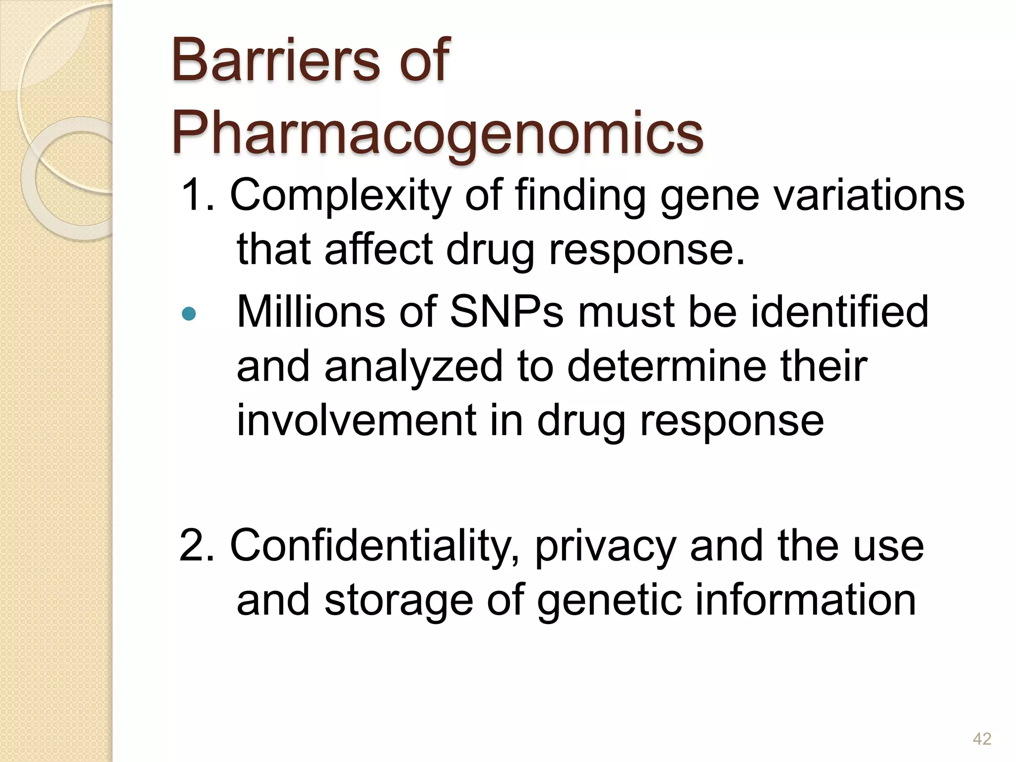 Pharmacogenetics and Pharmacogenomics | PPTX