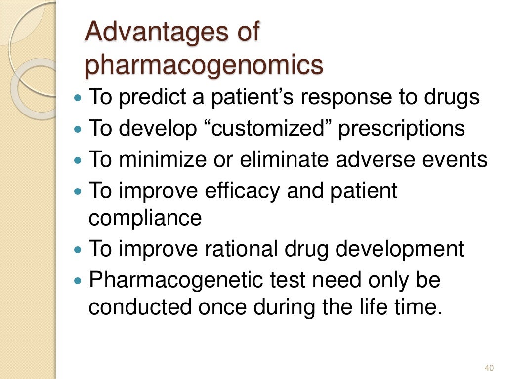 Pharmacogenetics and Pharmacogenomics