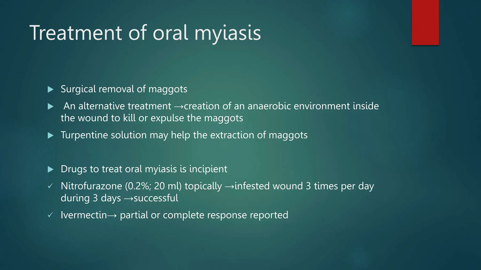 Myiasis in Ear Nose Throat and HNS .pptx