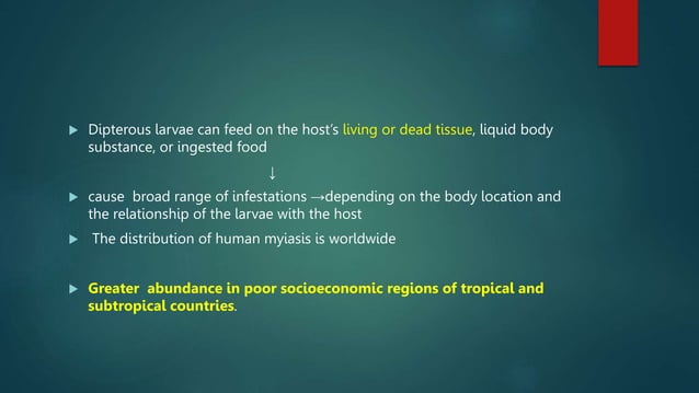 Myiasis in Ear Nose Throat and HNS .pptx