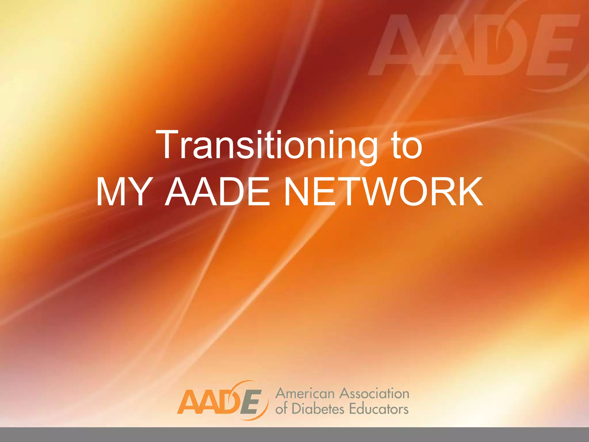 My aade network transition ppt | PPT