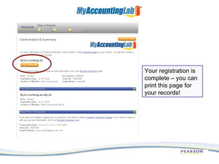MyAccountingLab Getting Started | PPT