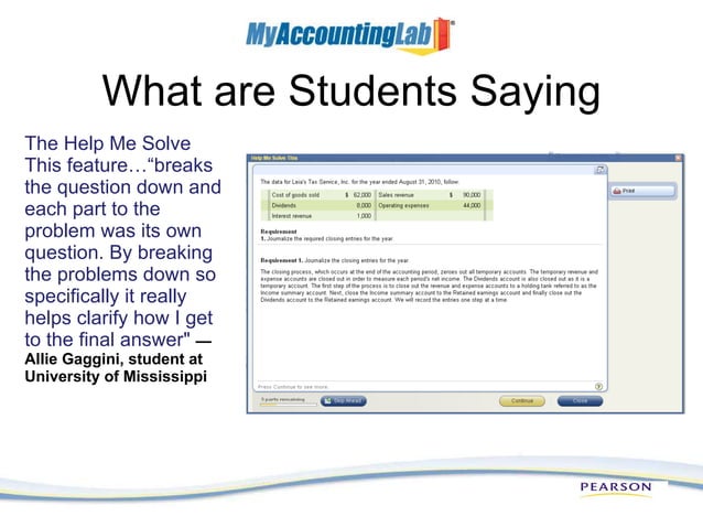 MyAccountingLab Getting Started | PPT