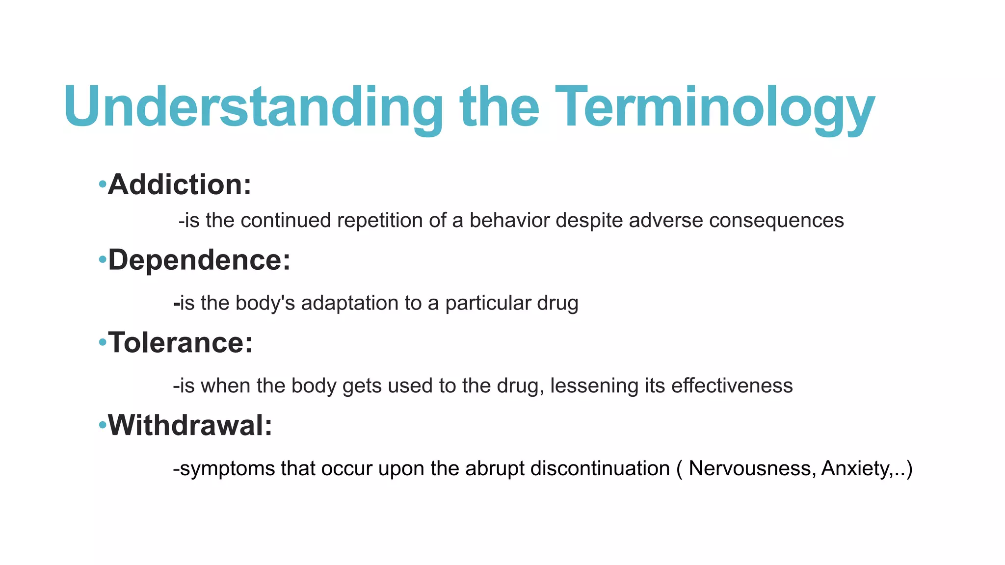 Addiction Presentation | PPTX