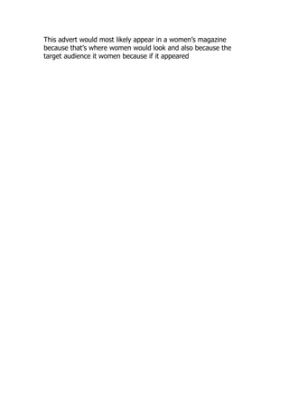 My Advert Analysis | DOC