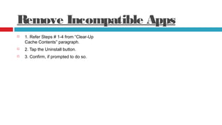 My android phone is lagging | PPT | Smartphones | Consumer Electronics