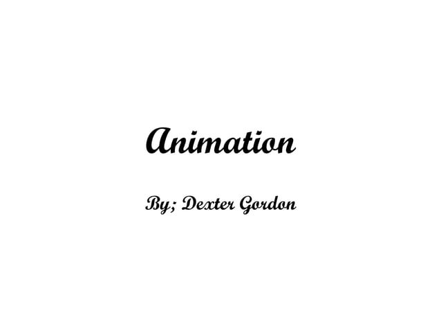 My animation project | PPT