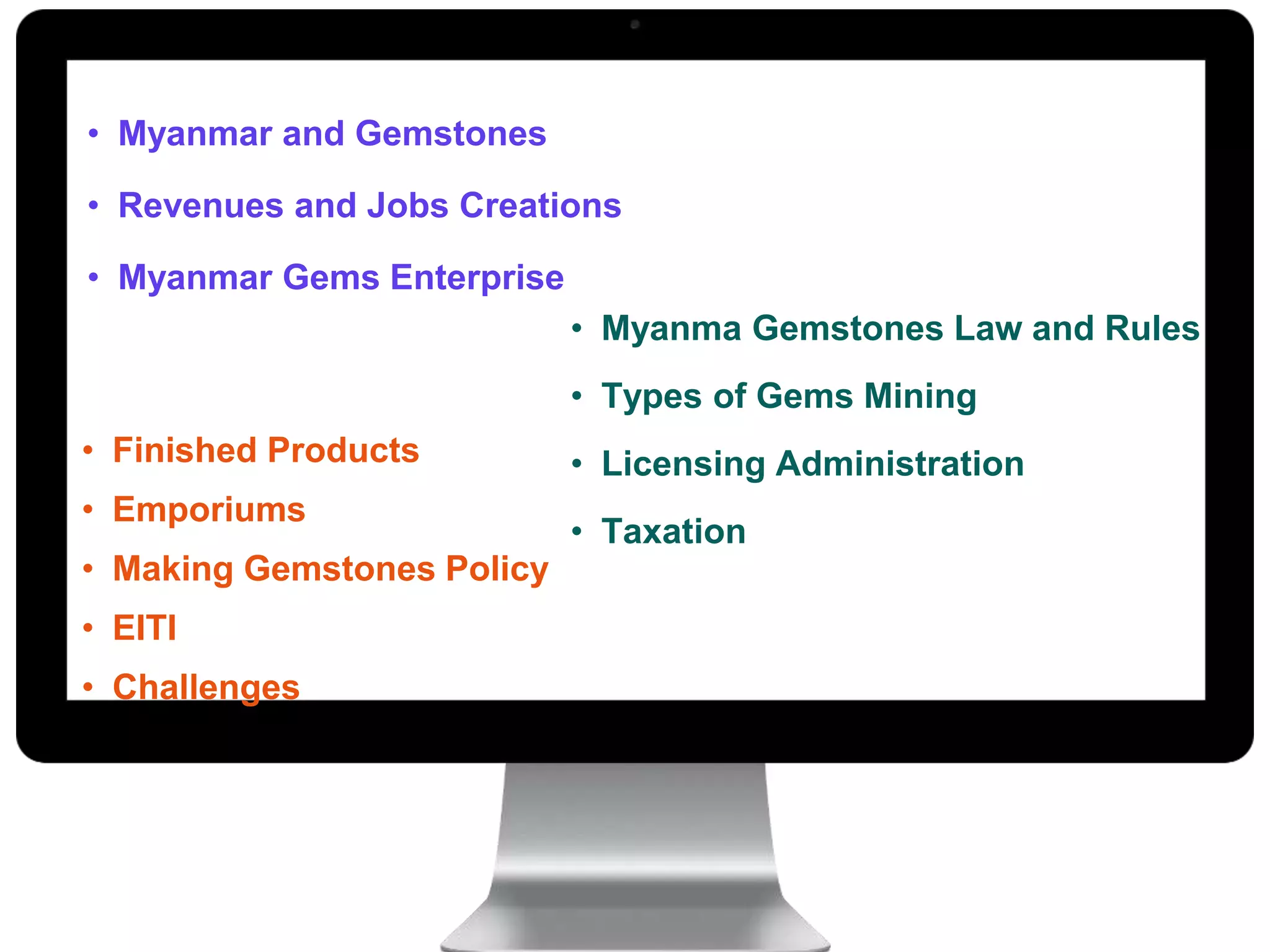 Myanma gems sector | PPTX