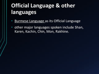 Myanmar's Politics, Economy, and Government | PPTX