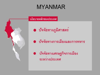 ASEAN - Myanmar | PPTX