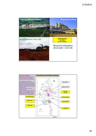 Myanmar mineral-resources-presentation-2013 | PDF