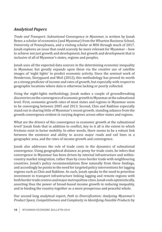 MYANMAR DEVELOPMENT INSTITUTE (MDI) | PDF