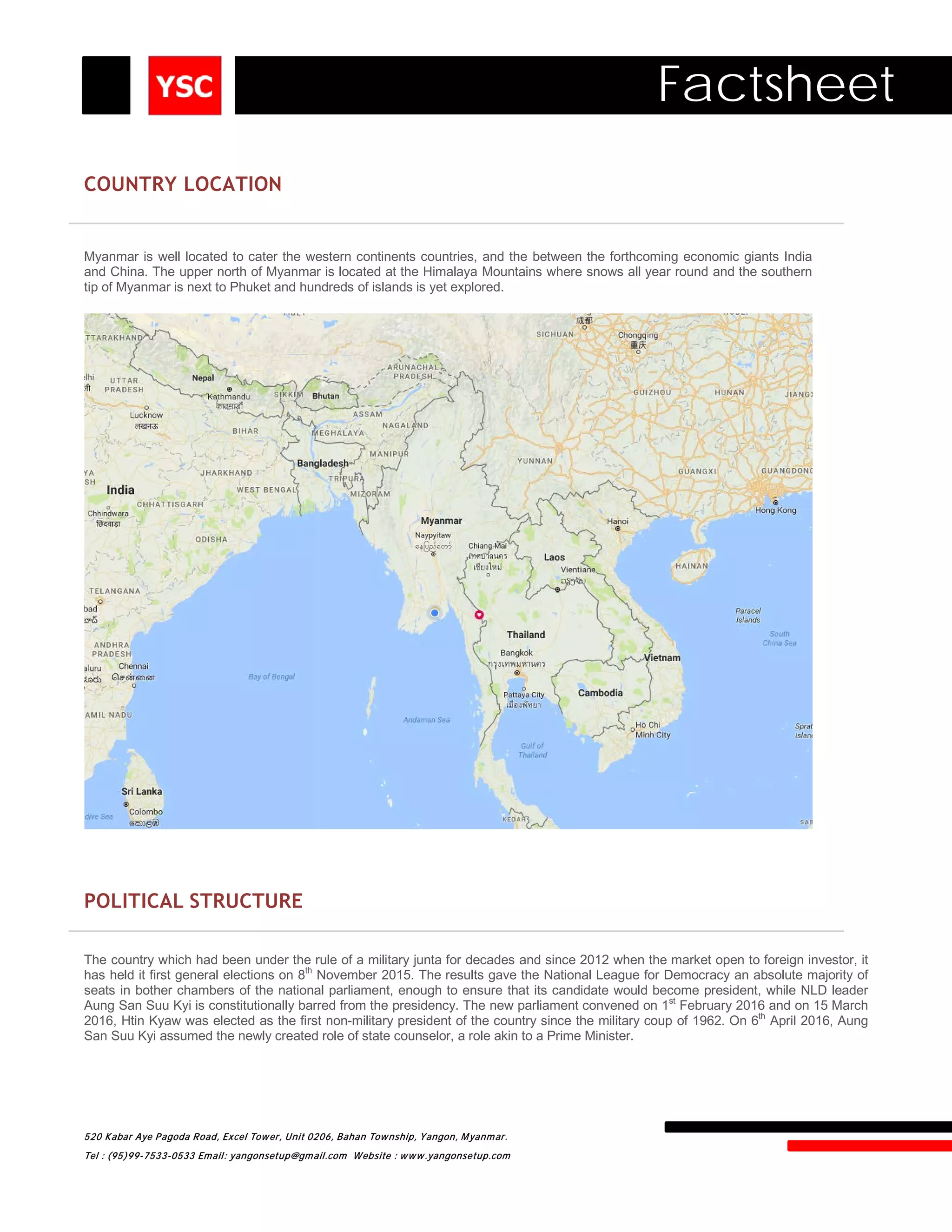 Myanmar factsheet | PDF